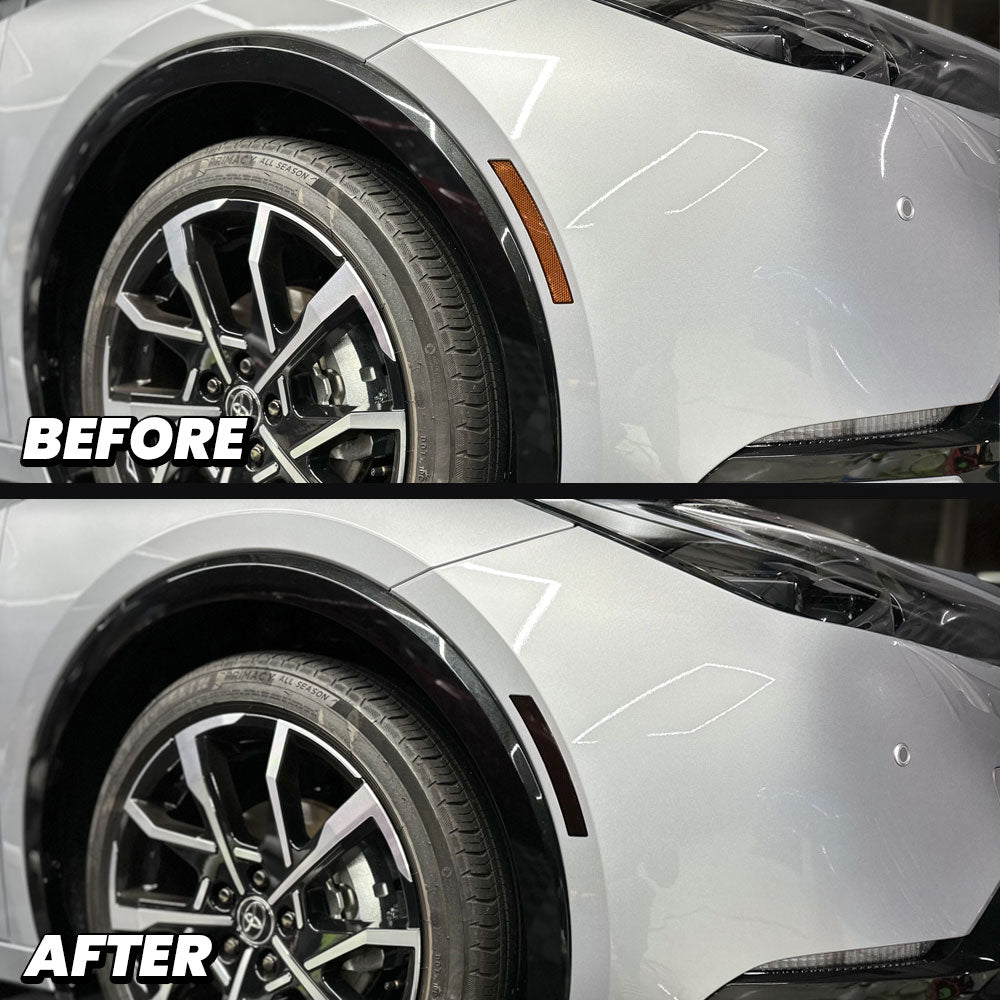 2023+ Toyota Prius Front Bumper Reflector Pre-Cut Overlay Smoked or Bl ...