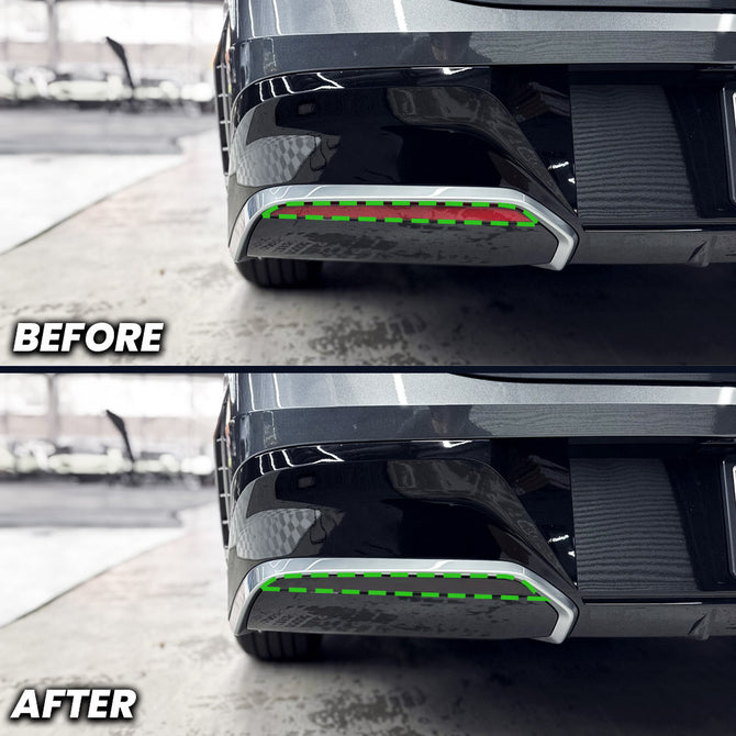 Toyota Supra GR Front Bumper Reflector Tint Pre-Cut Overlay Smoked Bla ...