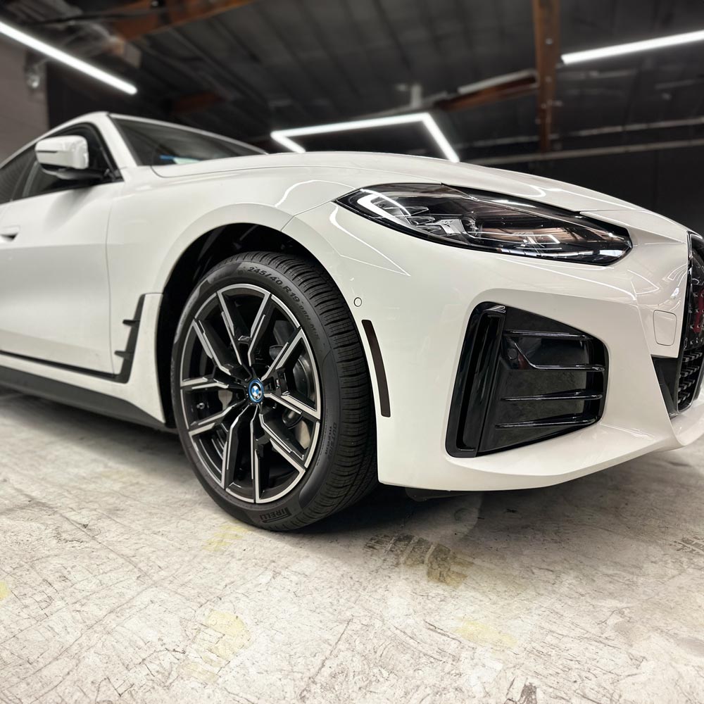 2021-2024 BMW i4 e35 e40 m50 Front Bumper Reflector Pre-Cut Overlay SM ...