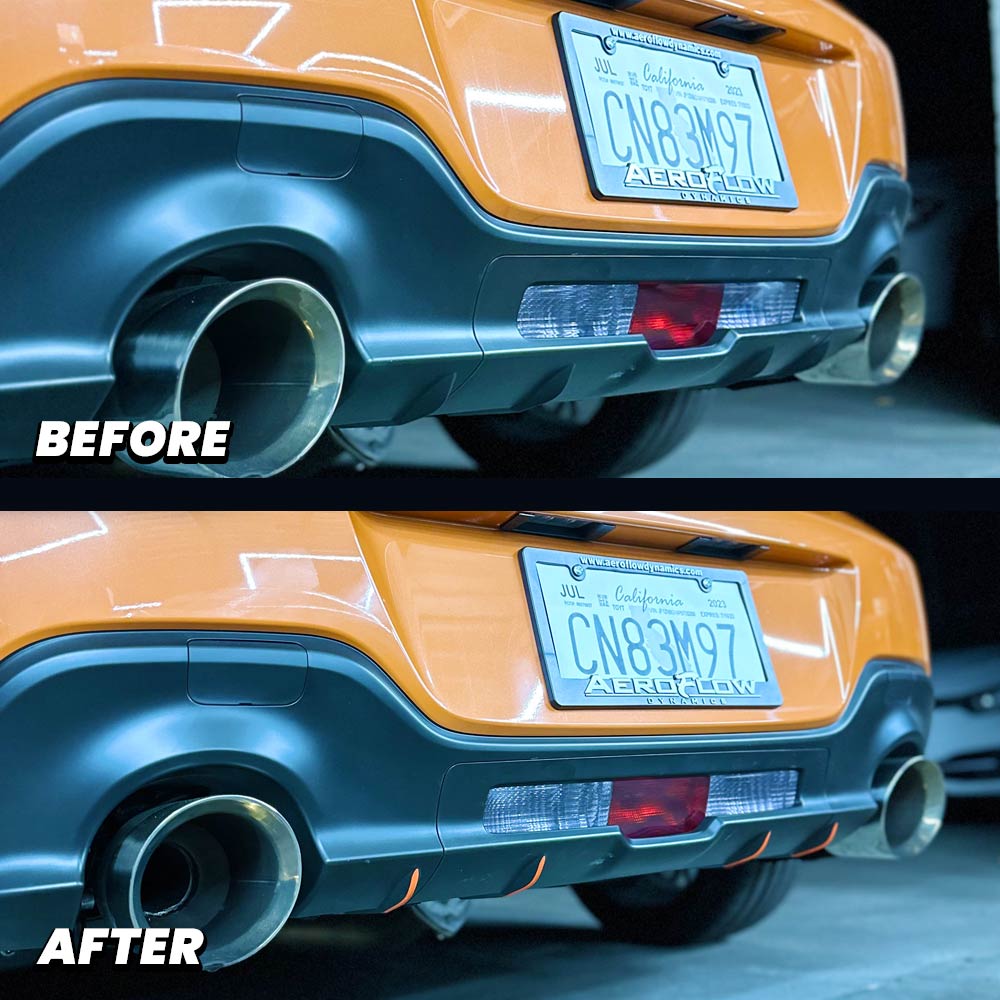 2022+ Toyota GR86 Rear Bumper Diffuser Pin-stripe Pre-cut Overlay ...