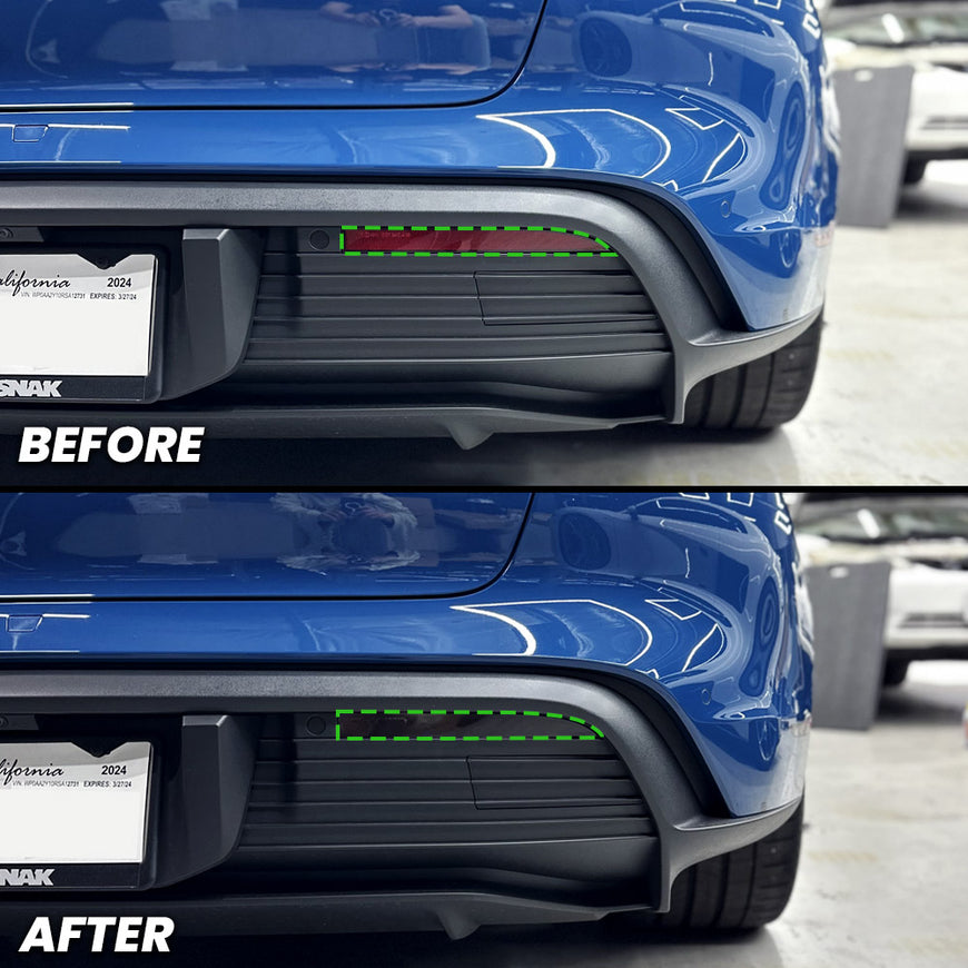 2023+ Toyota Prius Rear Bumper Reflector Pre-Cut Overlay Smoked ...