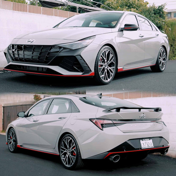 Full Overlay Kit for 2021+ Hyundai Elantra N in Smoked or Black Out ...