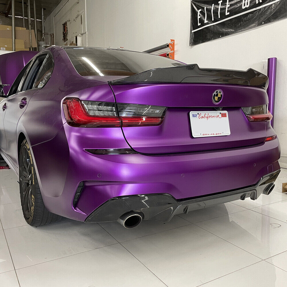 2019-2022 BMW G20 330i M340i Rear Bumper Reflector Overlay Tint SMOKED ...